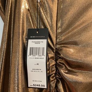BCBGMaxAzria | Dresses | Bcbg Rose Gold Cocktail Dress | Poshmark